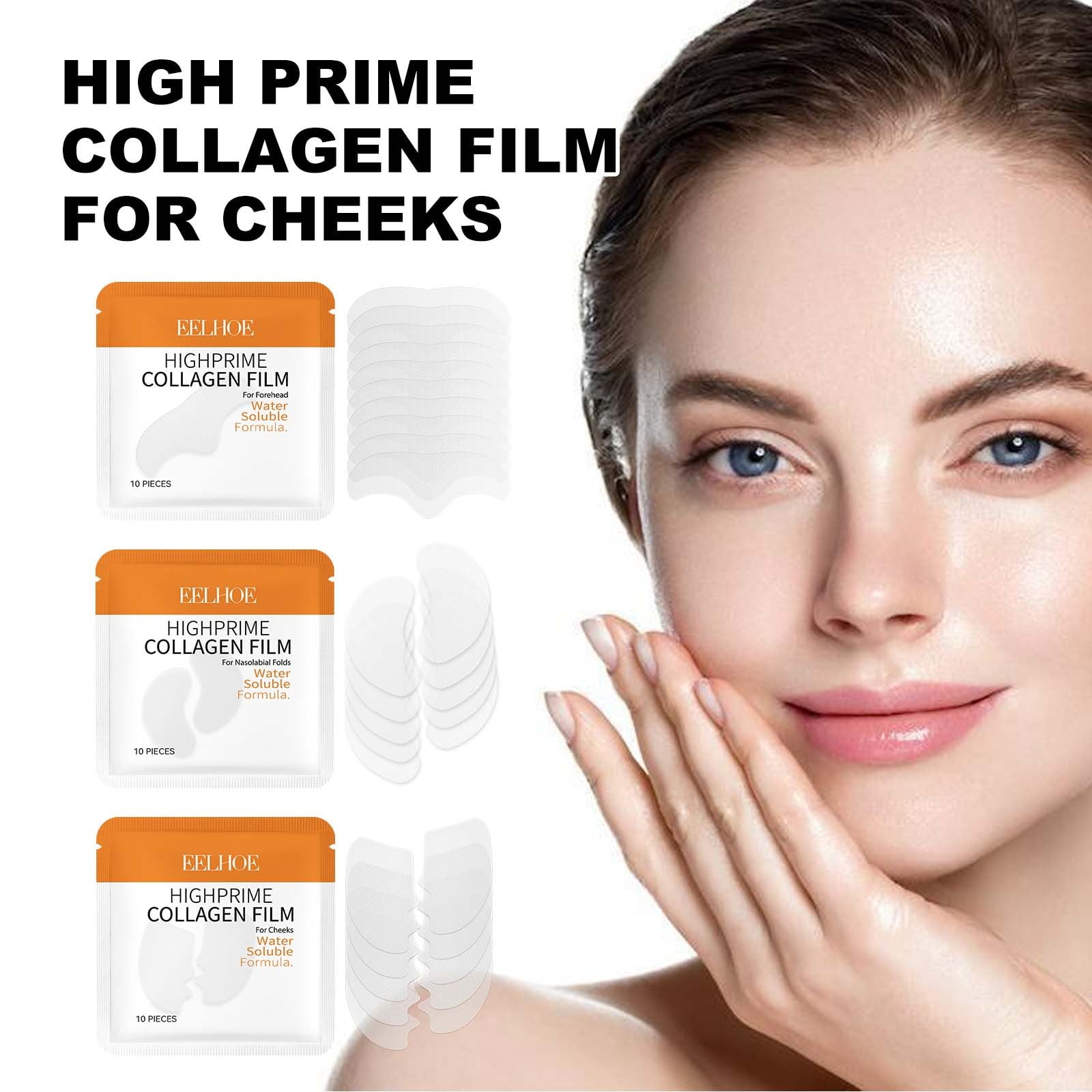 Collagen Soluble Film Anti-Wrinkle Firming Face Mask | Hyaluronic Acid ...
