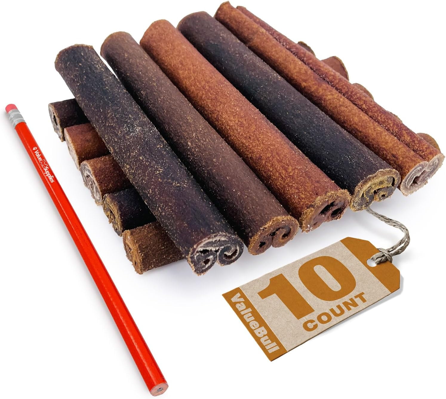 Collagen Sticks for Dogs, Bully Sticks & Rawhide Alternative, Jumbo 6 ...