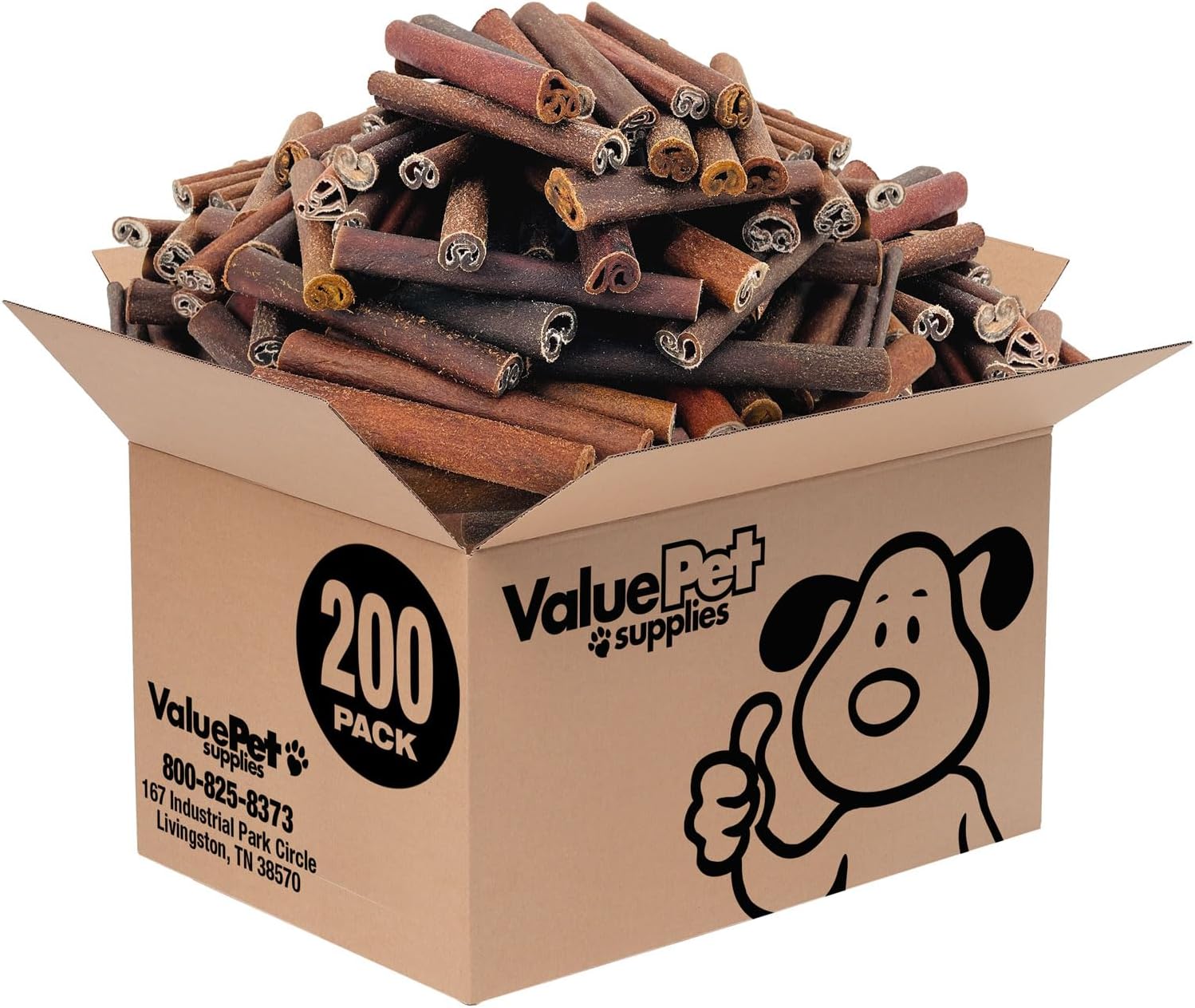 Collagen Sticks for Dogs, Bully Sticks & Rawhide Alternative, Jumbo 6 ...