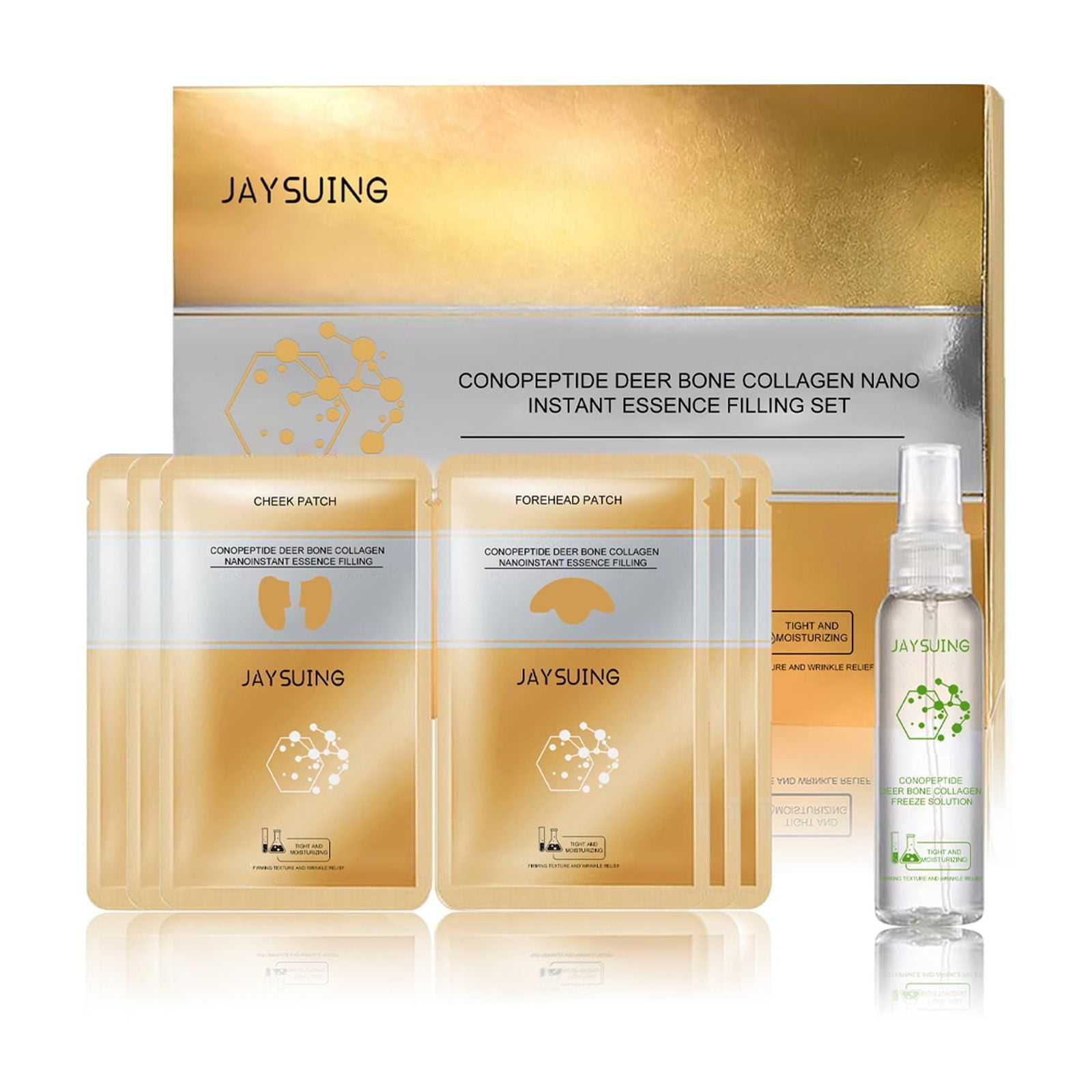 Collagen W Rinkle Remover Face Serum Patches Set Anti Aging Lift
