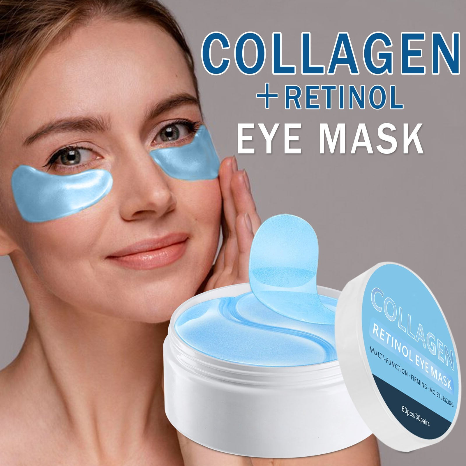 Collagens Eye Mask for Moisturizing and Tightening - 60 Pack Hydrating ...