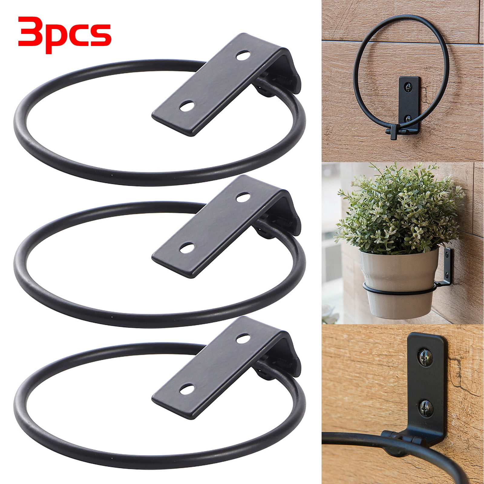 Collapsable Metal Planter Pots Hook Hangers For Indoor & Outdoor ...