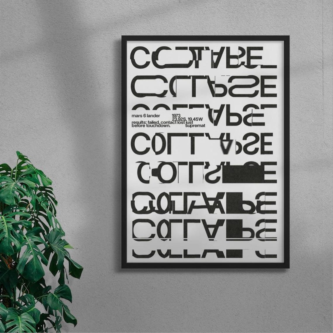 Collapse Aesthetic Wall Art Print Minimalist Poster For Bedroom Living ...