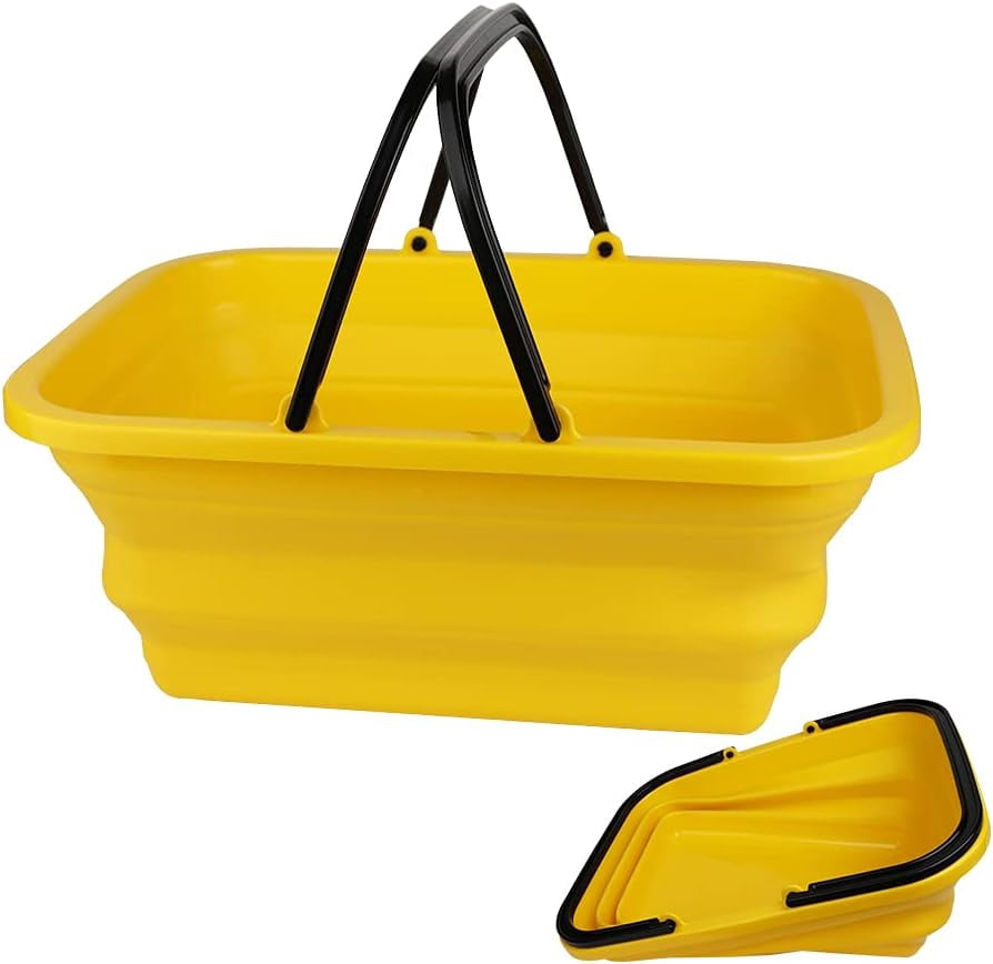 Collapsible 10L Wash Bucket for Washing, Kitchen, Picnic, Dishes and ...