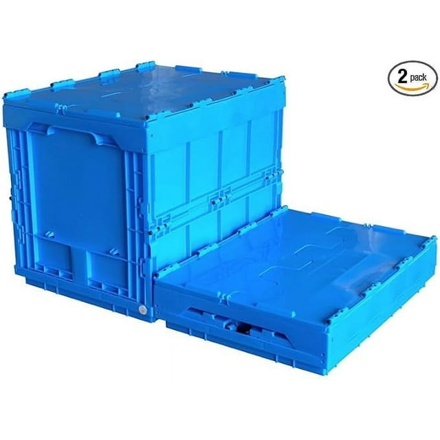 Collapsible 35 Liter Heavy Duty Storage Bin/Foldable & Stackable ...