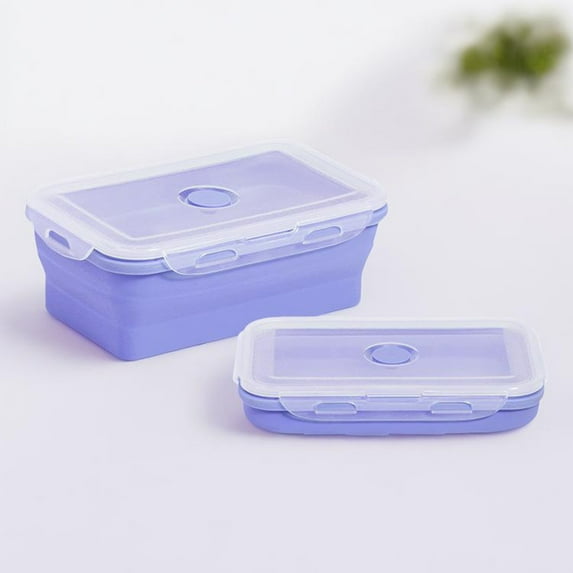 Collapsible 350ml Silicone Lunch Box | Foldable Food Container for ...