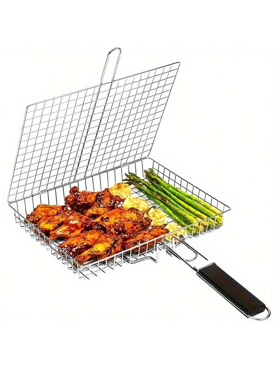 Collapsible BBQ Basket with Detachable Handle - Large Capacity for ...