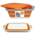 Collapsible BBQ Prep ub - For Meal Prep, Marinaing, Food Sorage ...