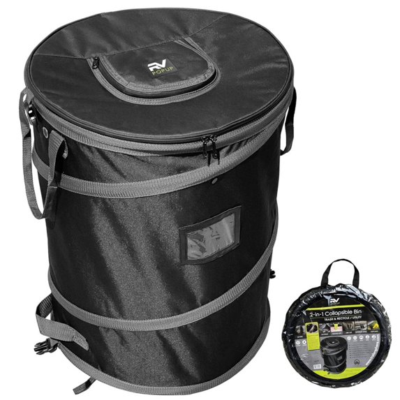 Collapsible Bin Trash & Recycle/Utility, Perfect for Camping, Laundry ...