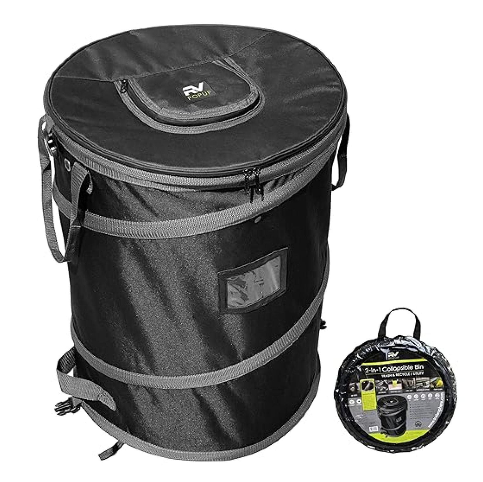 Collapsible Bin Trash & Recycle/Utility, Perfect for Camping, Laundry ...