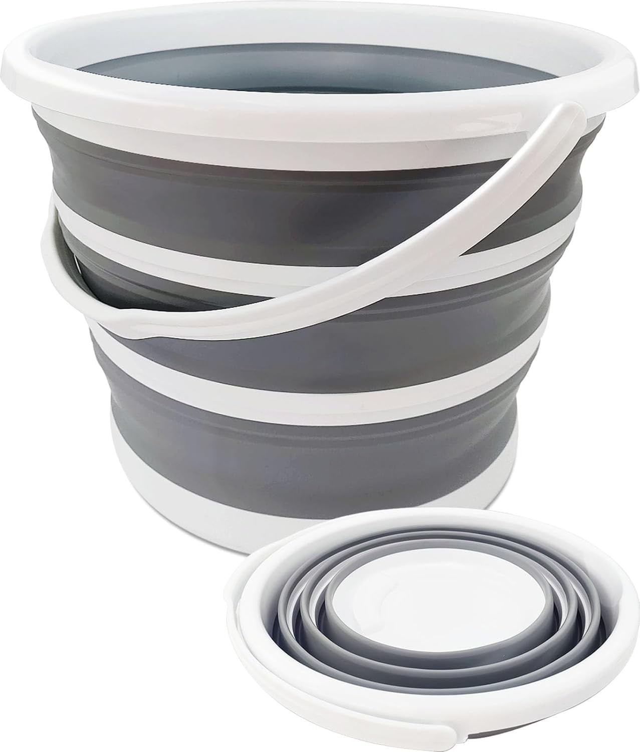 QCQHDU, Collapsible Bucket, 10L, Space-Saving Portable Water Pail ...