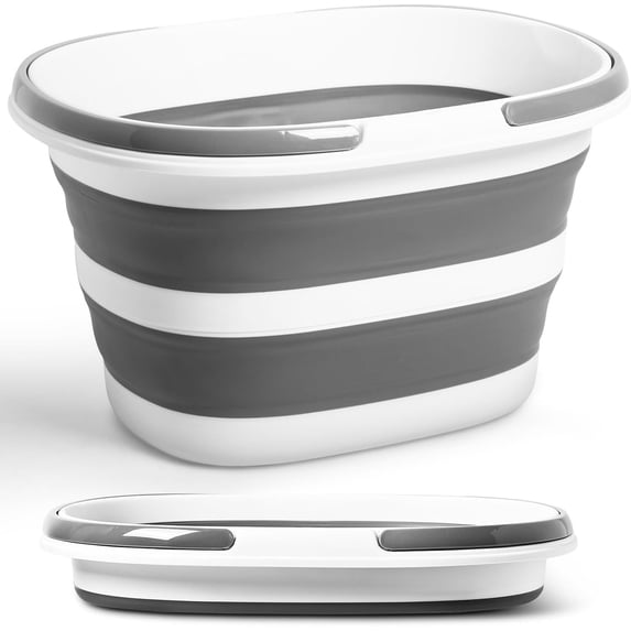 Collapsible Bucket 16L with Handles, Cleaning Mop Bucket Space Saving ...