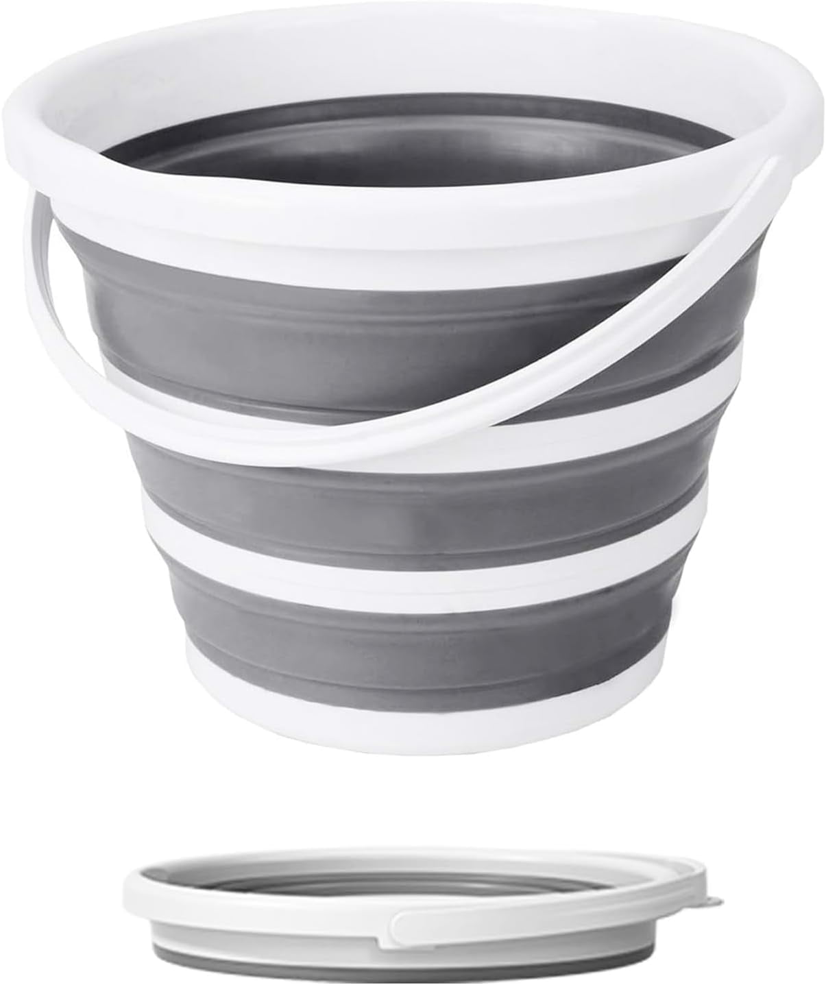 Collapsible Bucket 2.6 Gallon 10L Water for Cleaning Foldable Portable ...