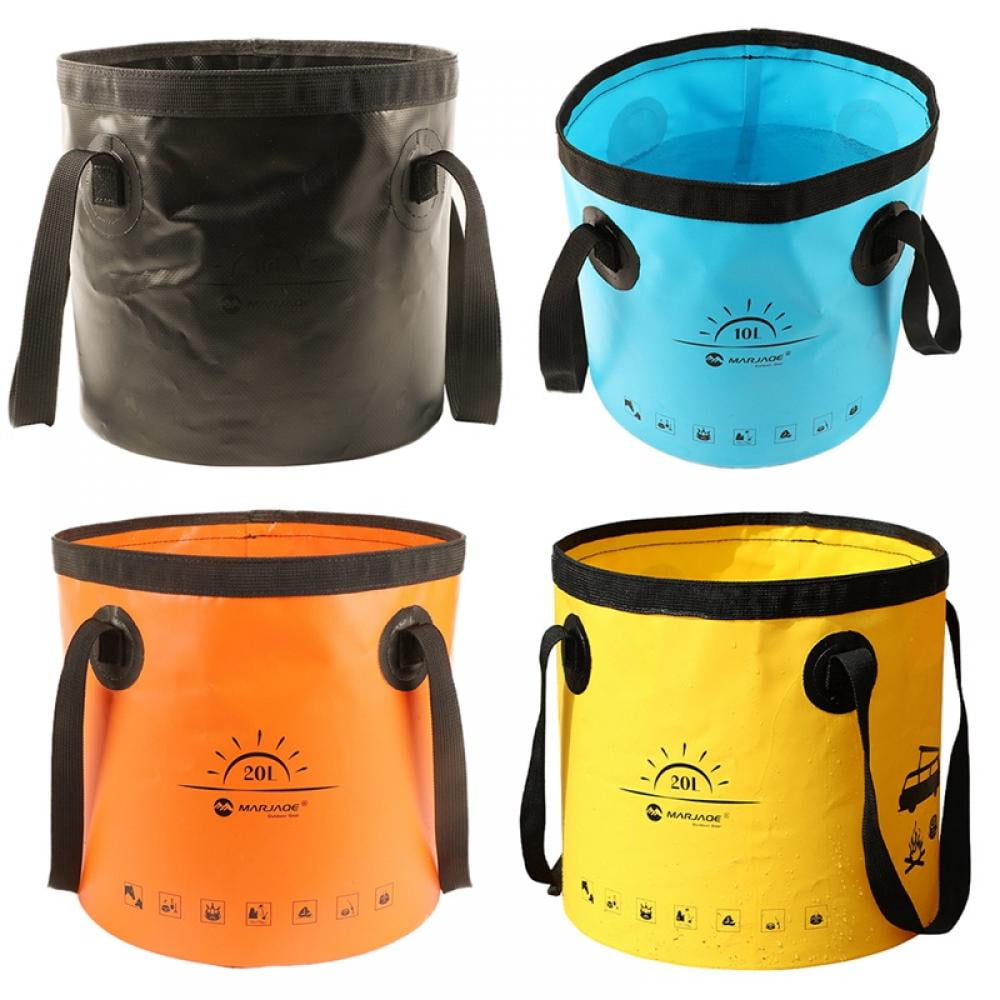 Collapsible Bucket, 2.6 Gallon Bucket - Multifunctional Portable Wash ...