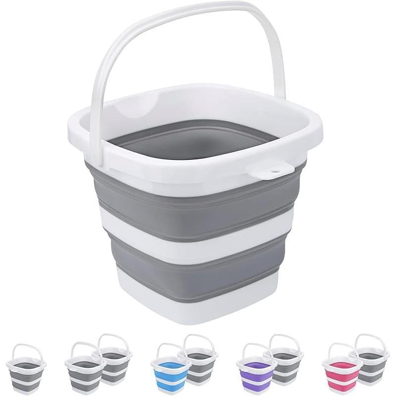 Collapsible Bucket, 5L 1.3Gallon Small Cleaning Mop Buckets for ...
