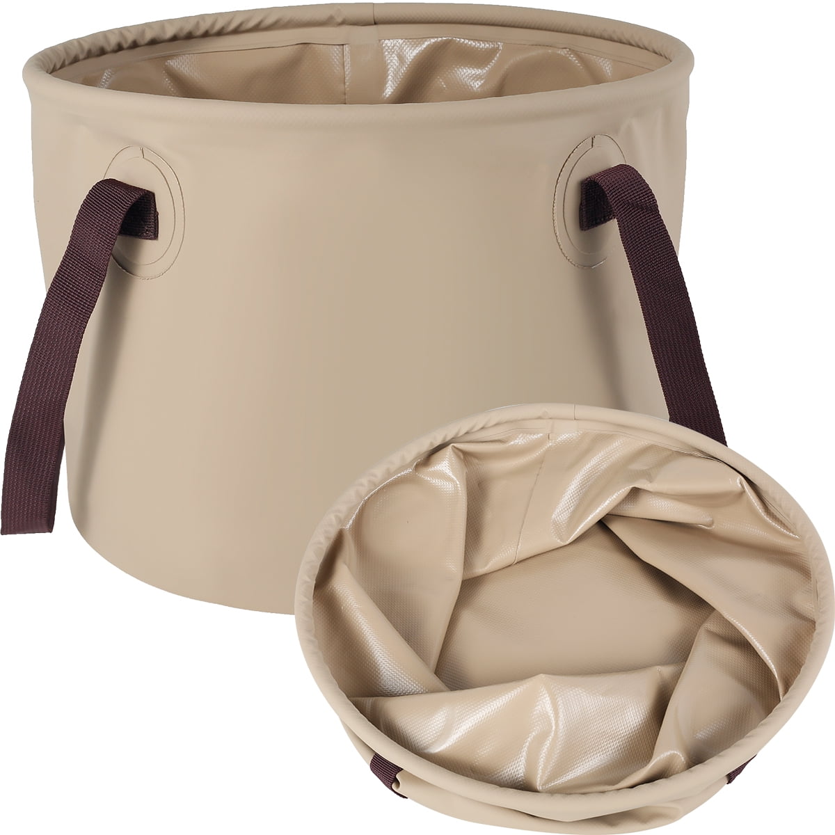 Collapsible Bucket Camping Water Storage Container 5.28 Gallon Folding ...