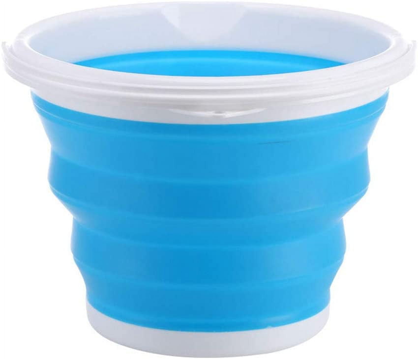 Collapsible Bucket with Sturdy Handle Portable Folding Water Container ...