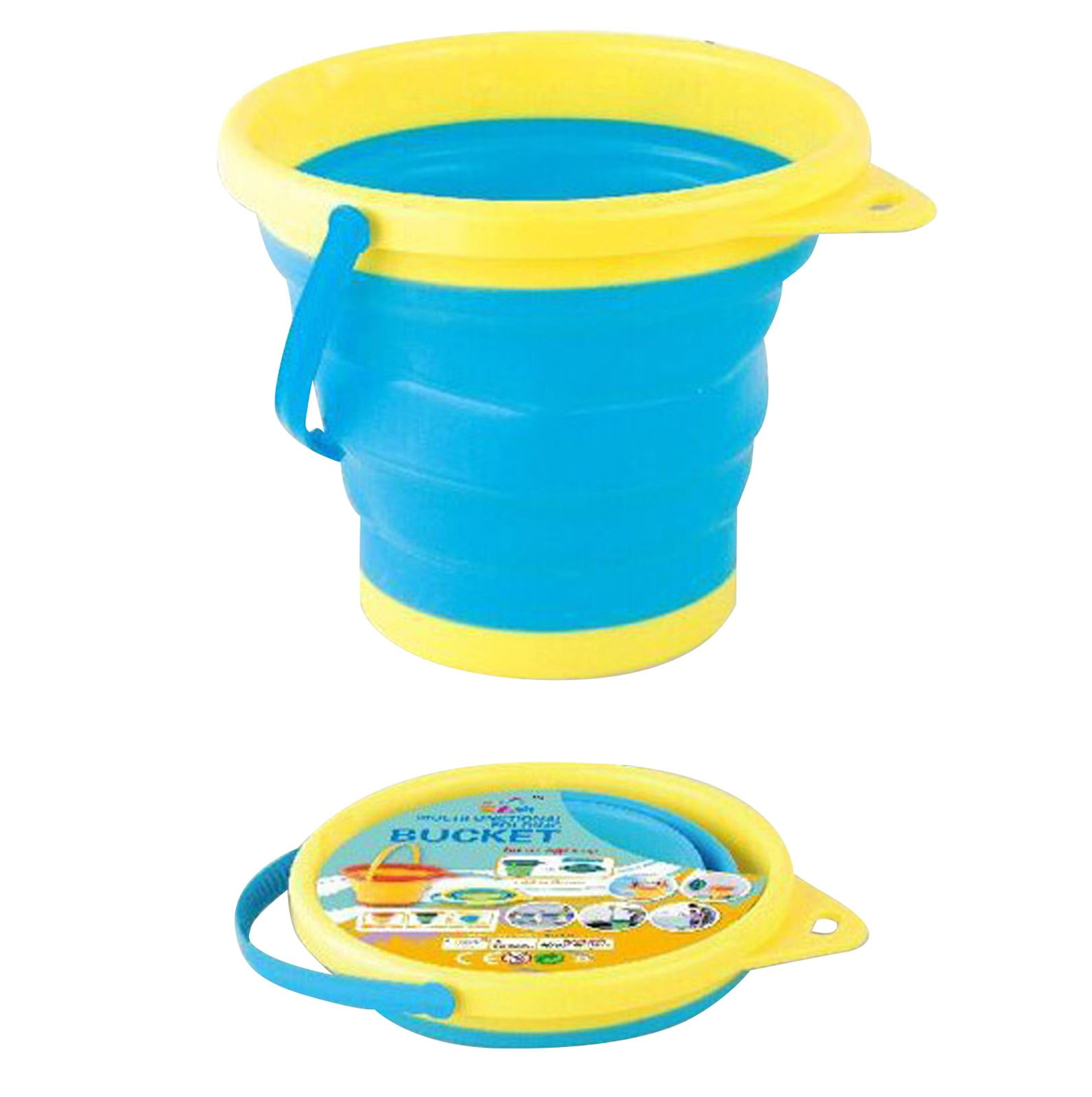 Collapsible Buckets & Basket for Kid, Foldable Round Tub Portable Pail ...