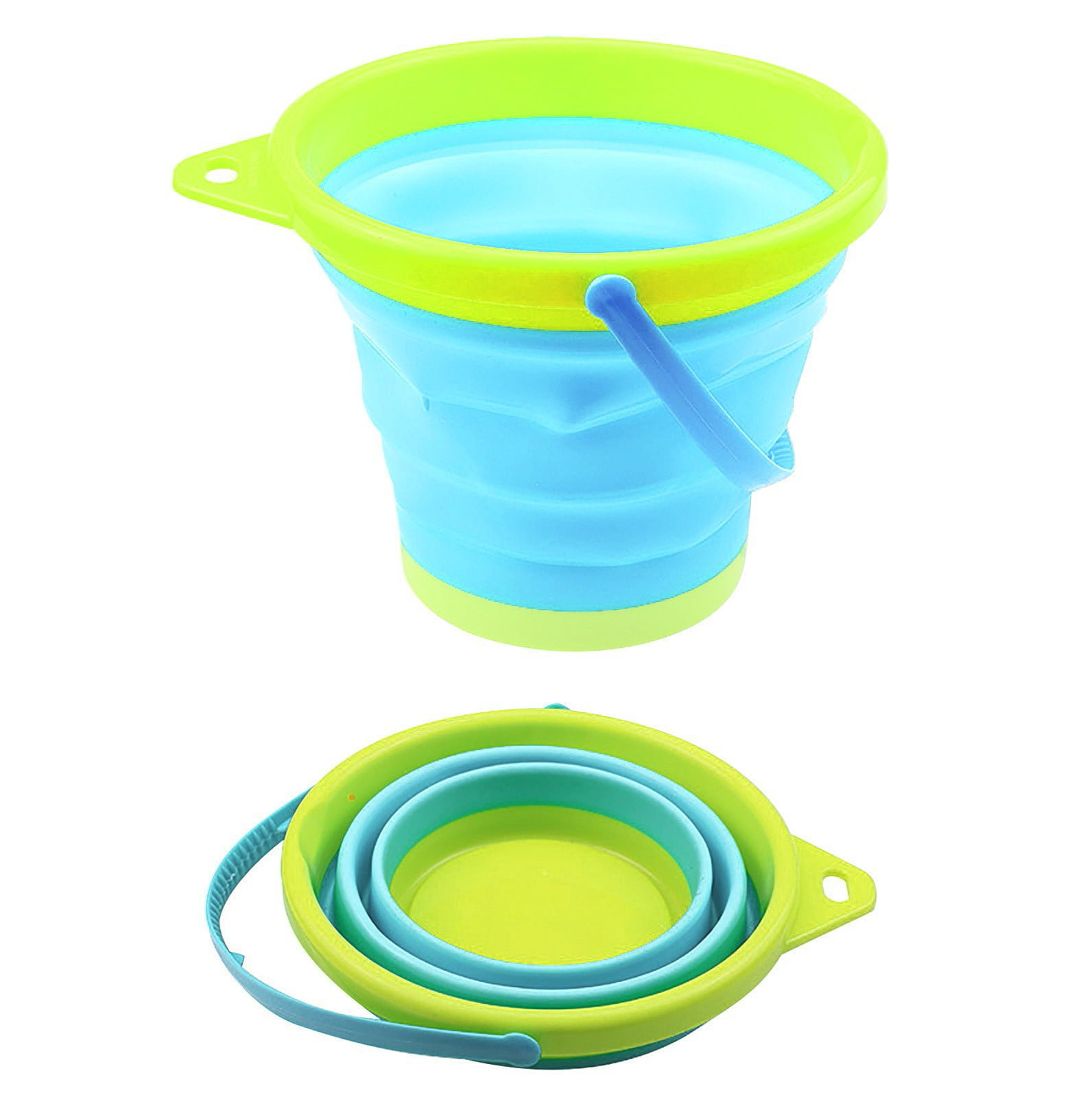 Collapsible Buckets & Basket for Kid, Foldable Round Tub Portable Pail ...