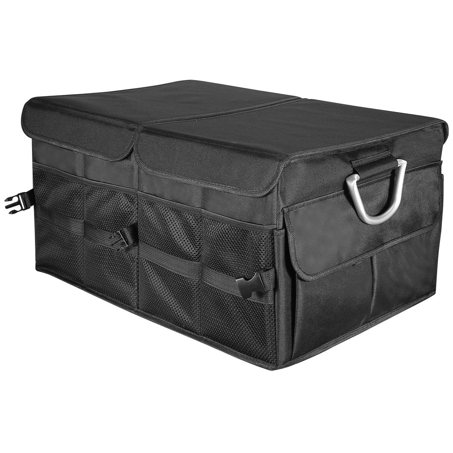 Collapsible Car Trunk Organizer - Black - Multi-Compartments Storage ...