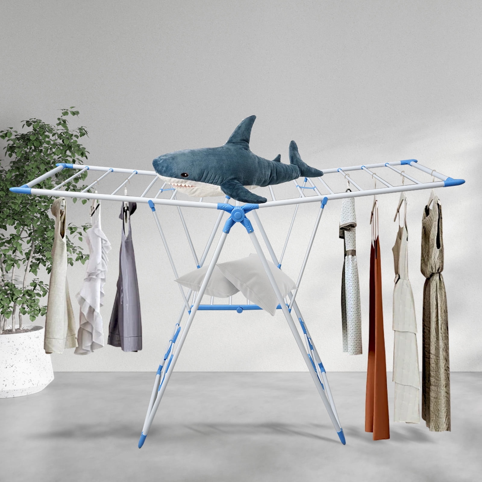 Collapsible Clothes Drying Rack for Indoor Outdoor, Adjustable Clothes ...