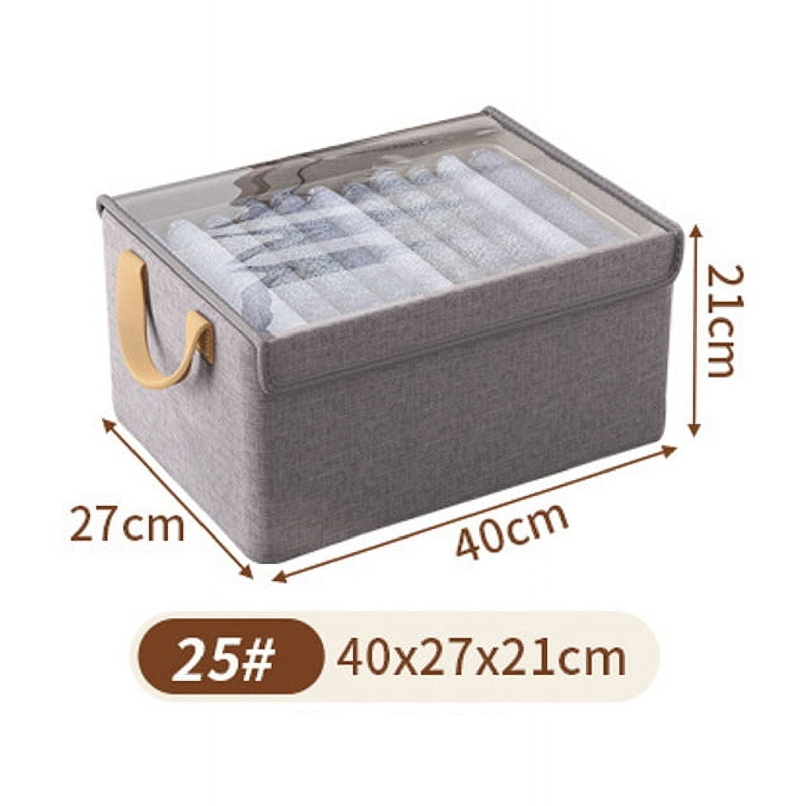 Collapsible Clothing Organizer Folding Clothes Storage Basket with ...