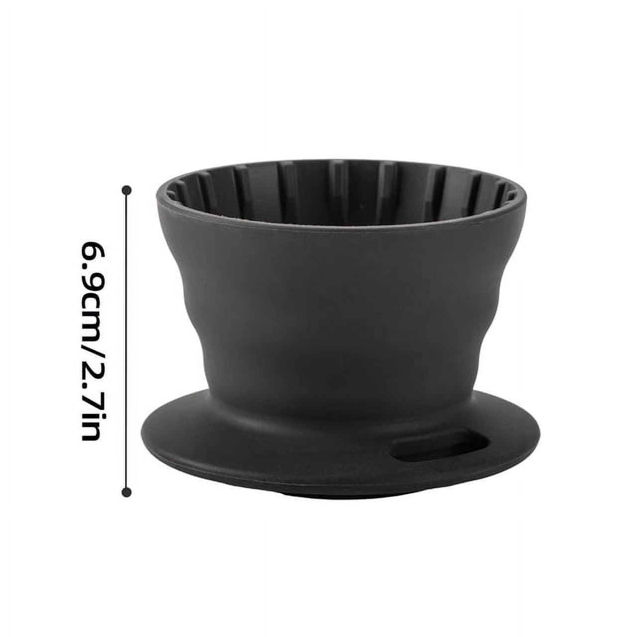 Collapsible Coffee Dripper Reusable Silicone Coffee Filter Portable ...