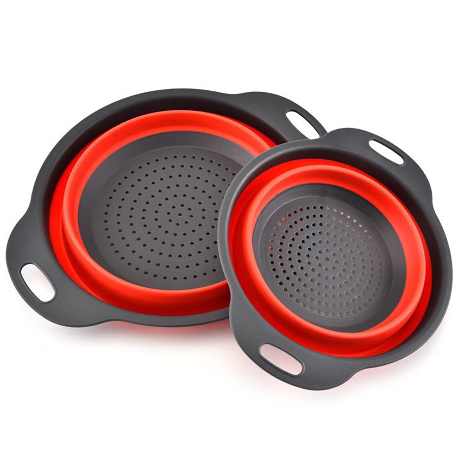 Collapsible Colander,Colander Plastic with Handle,2 Pcs Large And Small ...