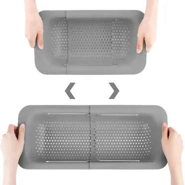 Kitchen Spaces Colander Food Storage Containers For Fridge, Gray ...