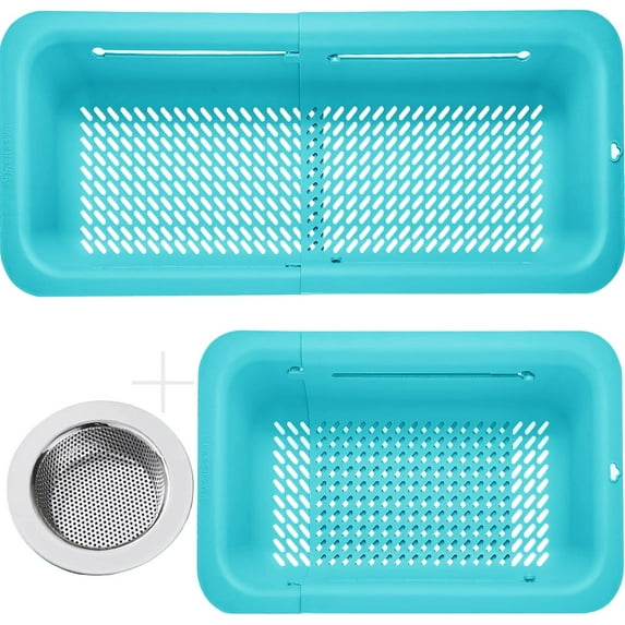 Collapsible Colander and Strainer for Kitchen, Over the Sink Strainer ...