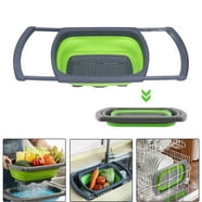 BAODELI - 6 Quart Stainless Steel Oval Colander with Expandable Handle ...