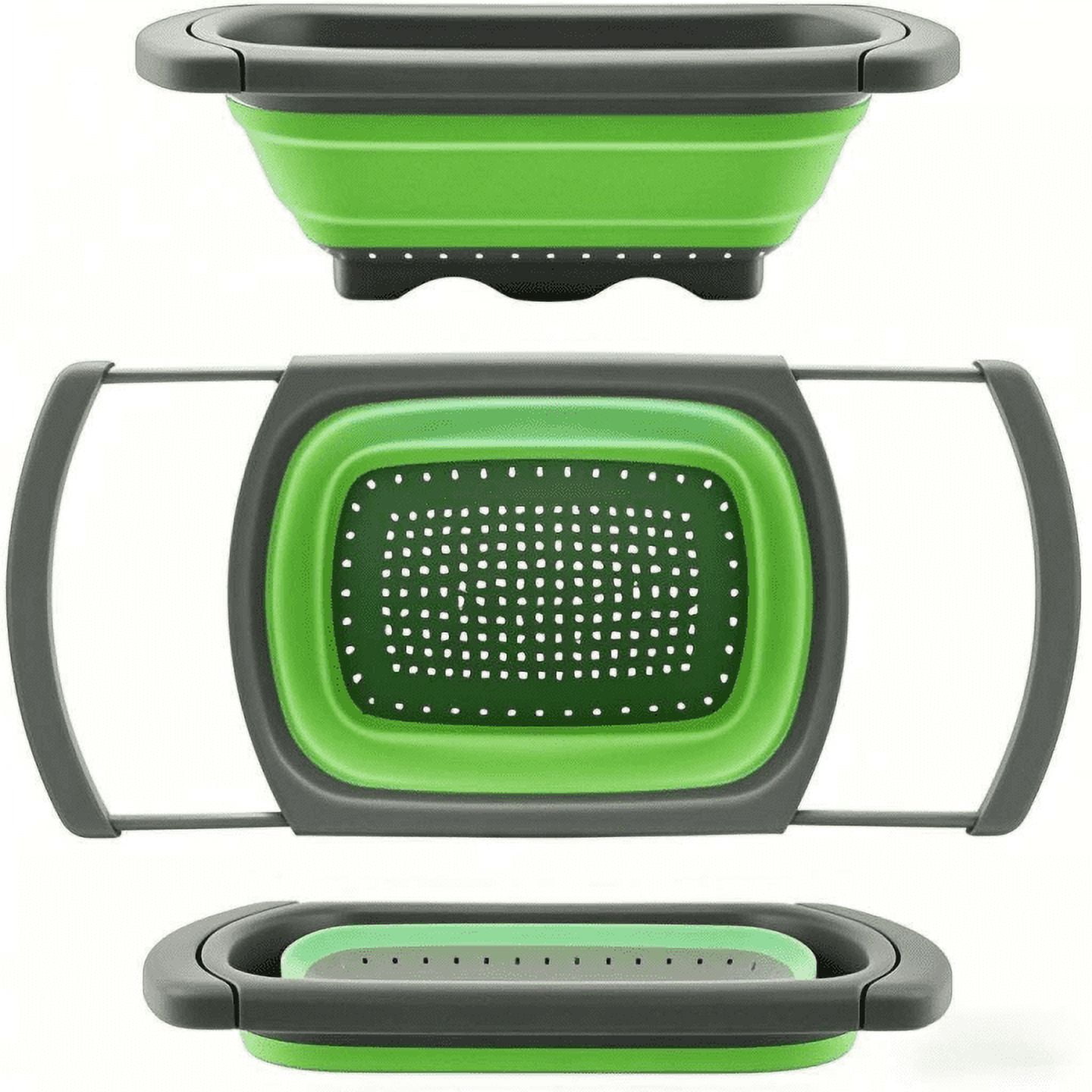 Walmart Collapsible Silicone Colander, Over Sink Drainer Basket, BPA ...