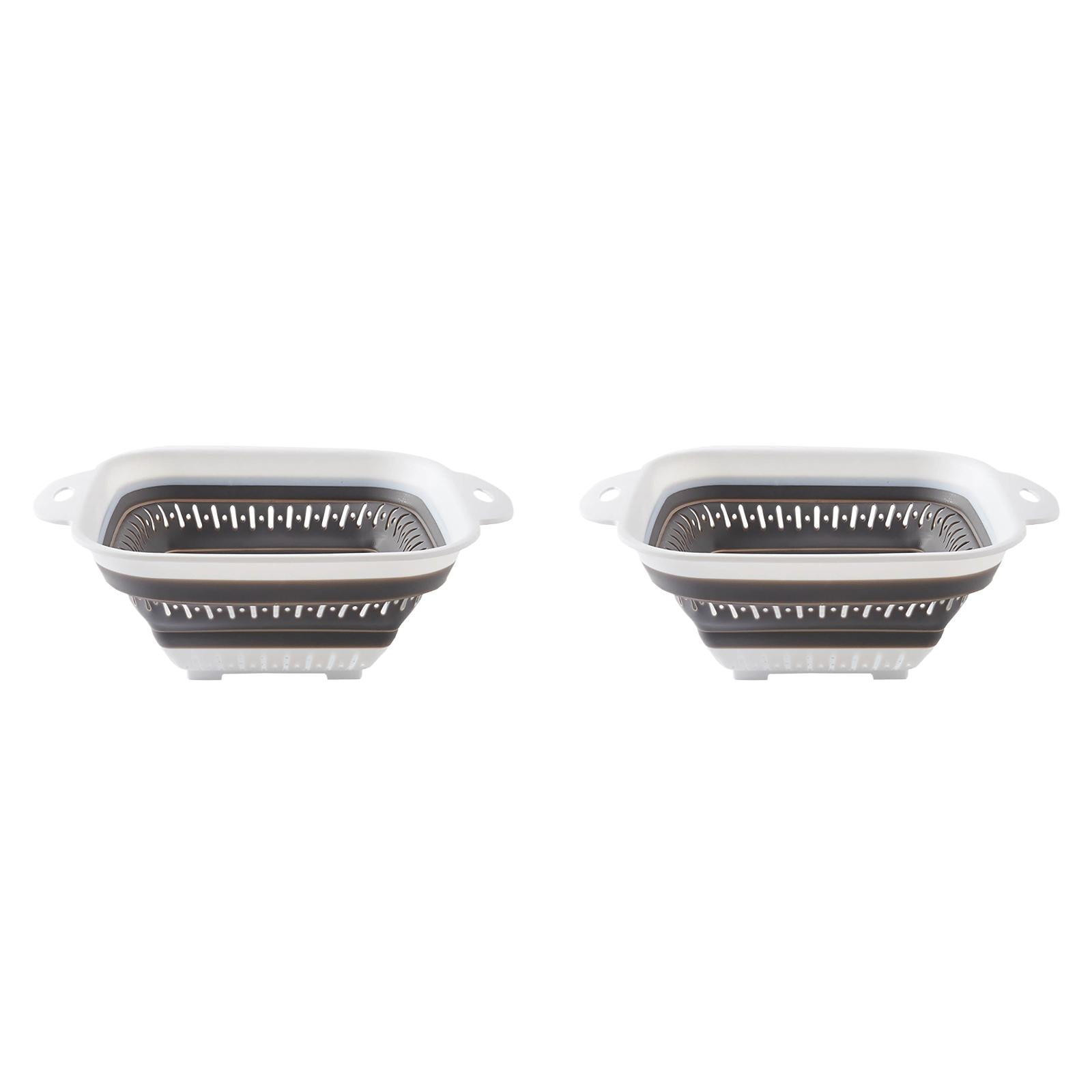Collapsible Colander and Strainer, Heavey Duty Kitchen Drainer Basket ...