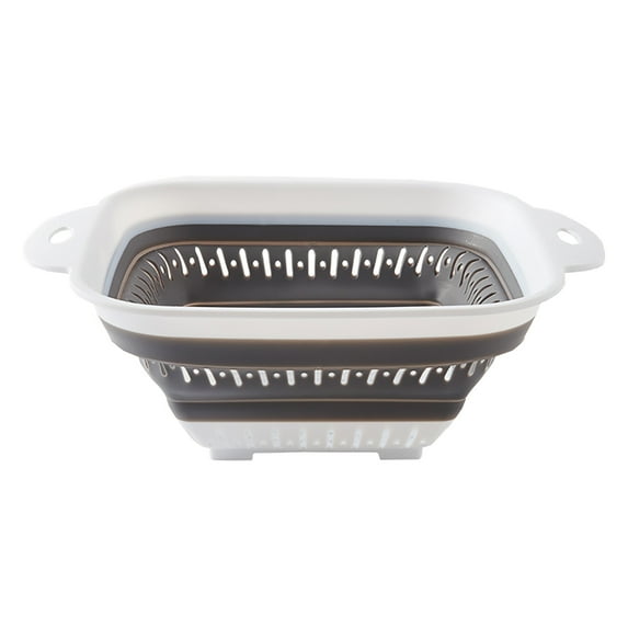 Collapsible Colander with Plastic Handle and Foldable Storage Basket ...