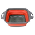 Collapsible Colanders with Self-Draining Base Over Sink-edge Silicone ...