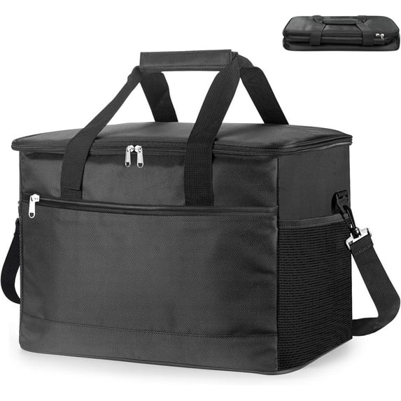 Collapsible Cooler Bags Insulated, Soft Cooler with Front Zipper Pocket ...