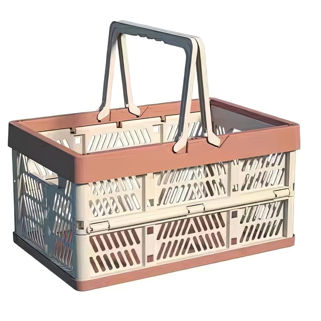 Collapsible Crate Milk Crates for Storage Plastic shopping basket 20L ...