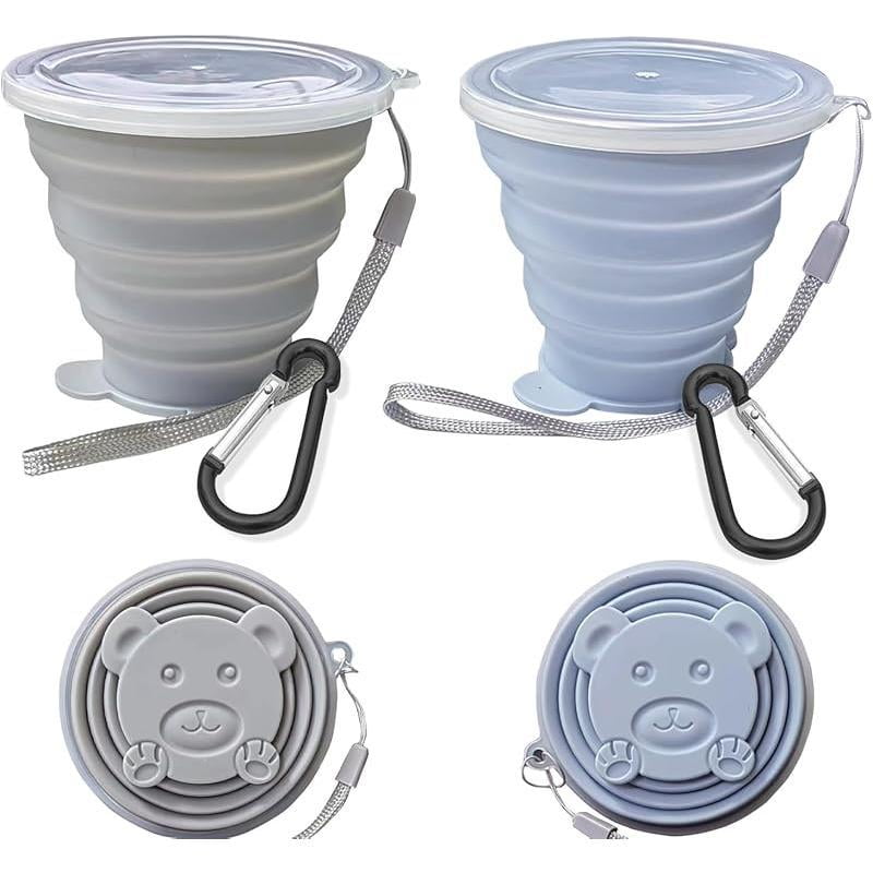 Collapsible Cup-Silicone Small Foldable-Expandable Folding Drinking ...