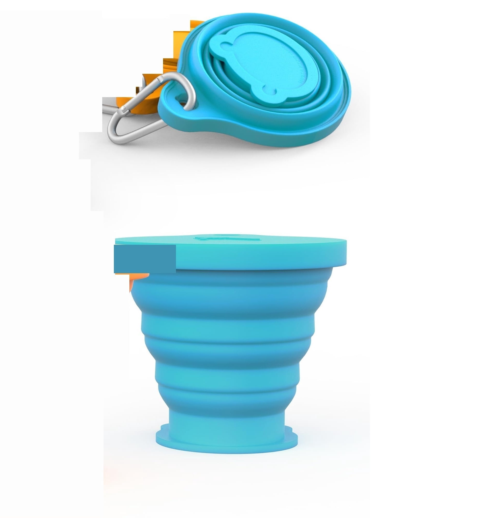 Collapsible Cup for Traveling, Silicone Foldable Cup, Camping Mug with ...