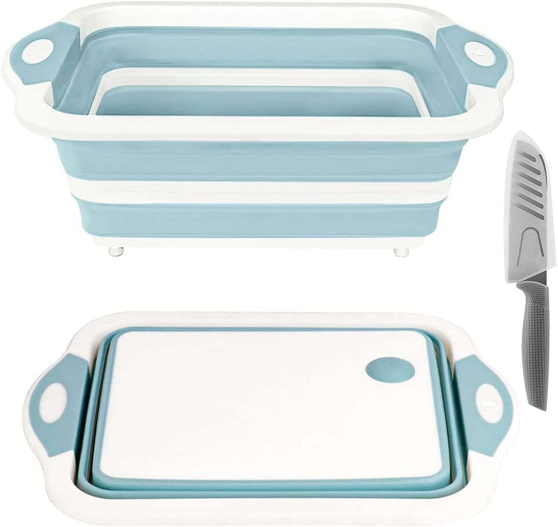 Collapsible Cutting Board, Foldable Chopping Board with Colander ...