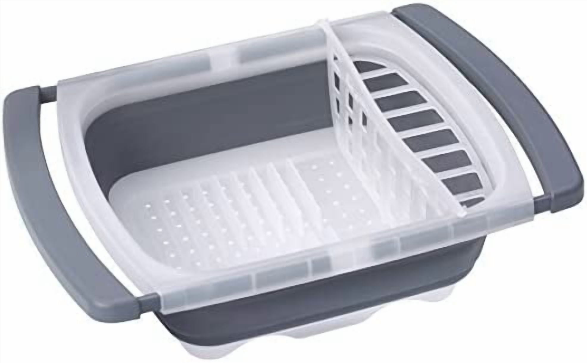 Collapsible Dish Drainer - Space-Saving, Expandable Dish Rack for ...