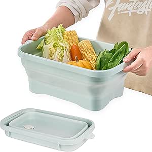 Collapsible Dish Pans, 2Gal (7.5L) Capacity, Plastic Dish Tub Dishpan ...