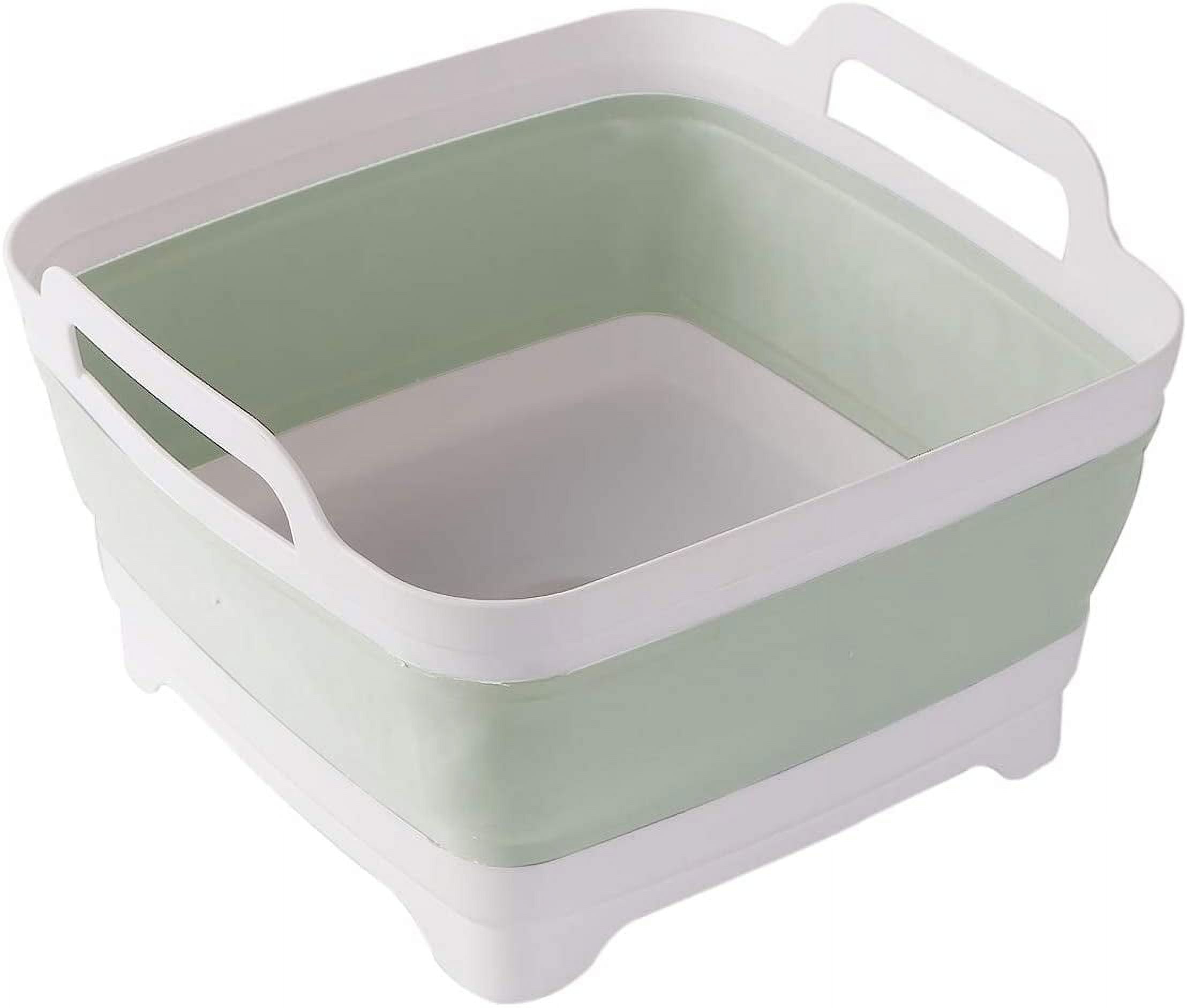 Walmart Collapsible Dish Pan, Kitchen Plastic Folding Bin with Plug for ...