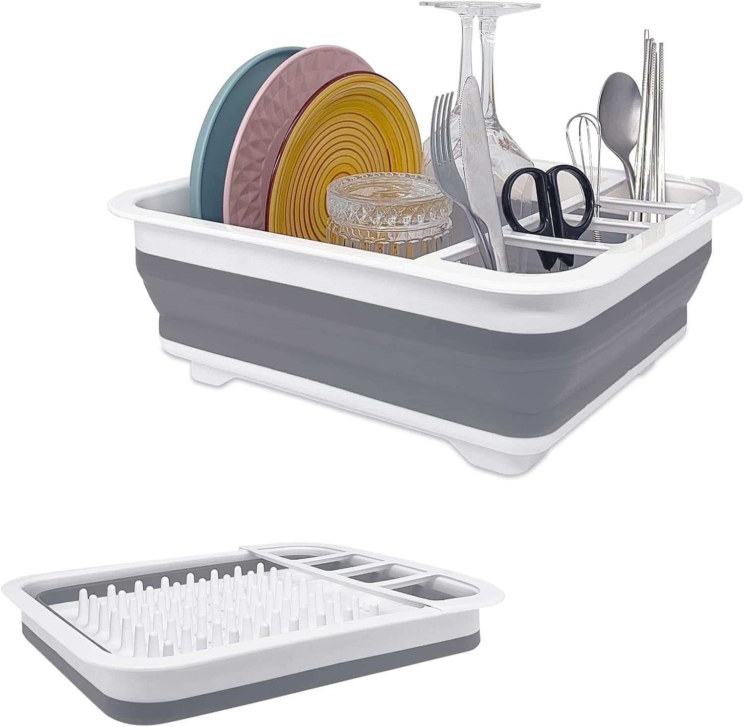 Collapsible Dish Rack for Drying Dishes - Space-Saving and Foldable ...