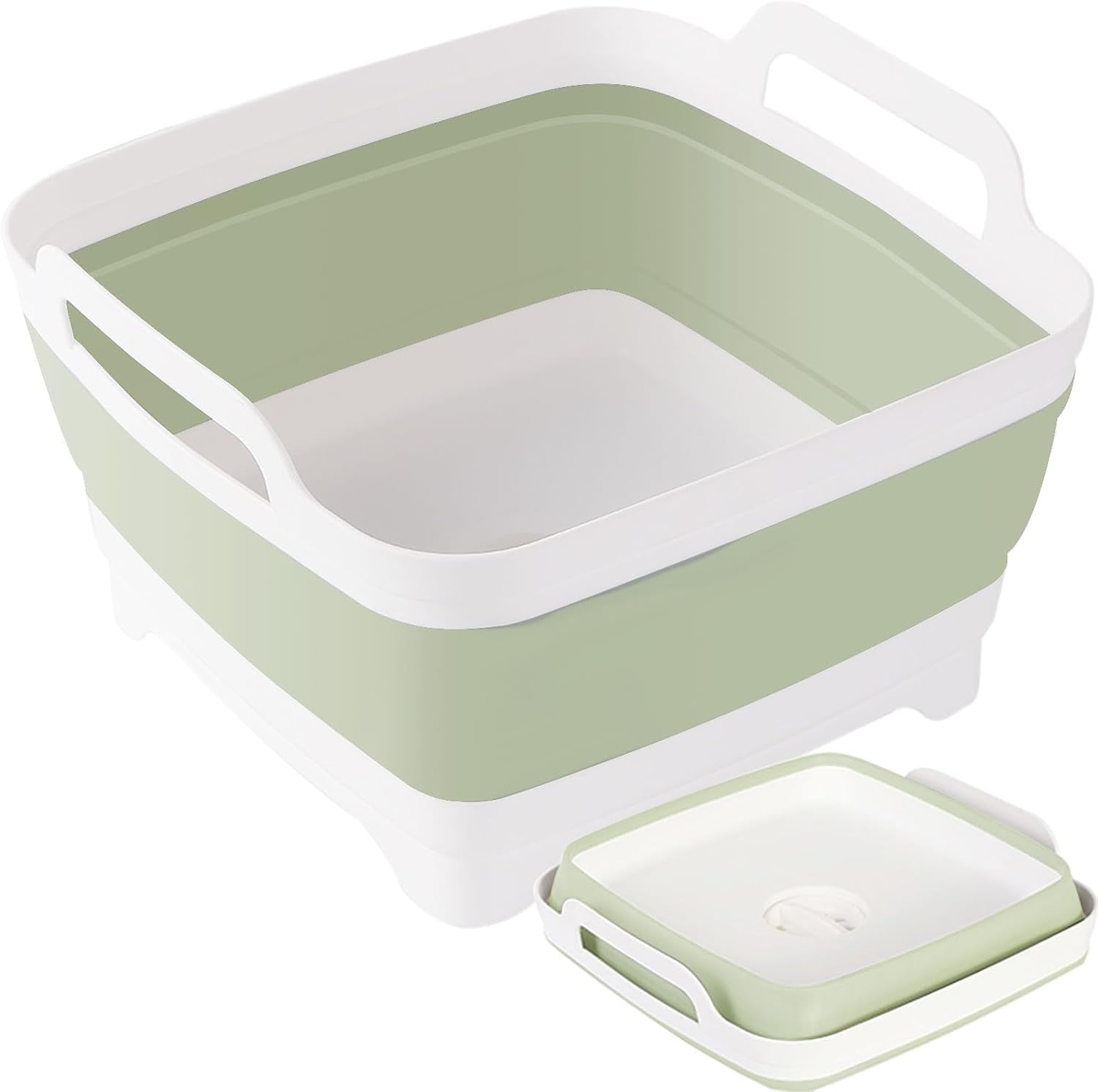 Collapsible Dish Tub 9L-Collapsible Basin Bucket Portable Sink-Outdoor ...