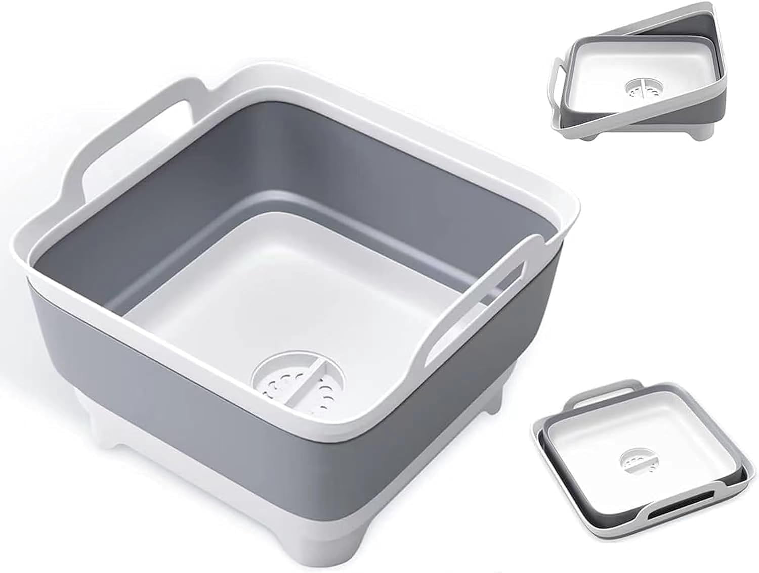 Collapsible Dish Tub Portable Sink Folding Laundry Tub 9L Washing Basin ...