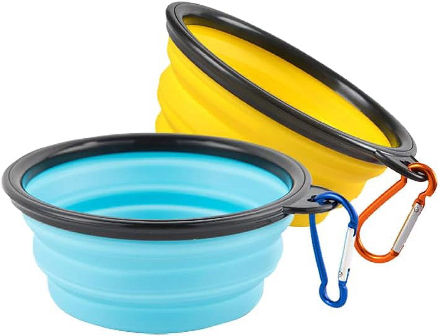 Collapsible Dog Bowl, 2 Pack Portable Water Bowls for Cats & Dogs for ...