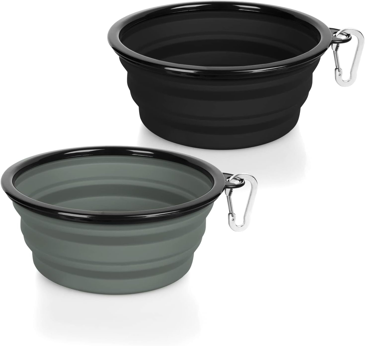 Collapsible Dog Bowl, 2 Pack Small Collapsible Dog Water Bowls for Cats ...