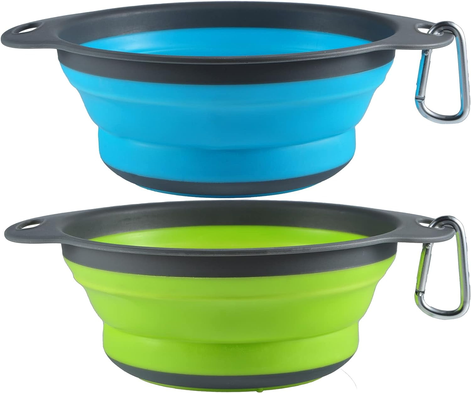Collapsible Dog Bowls, 2 Pack Large Size 47oz, BPA Free, Dog Travel ...