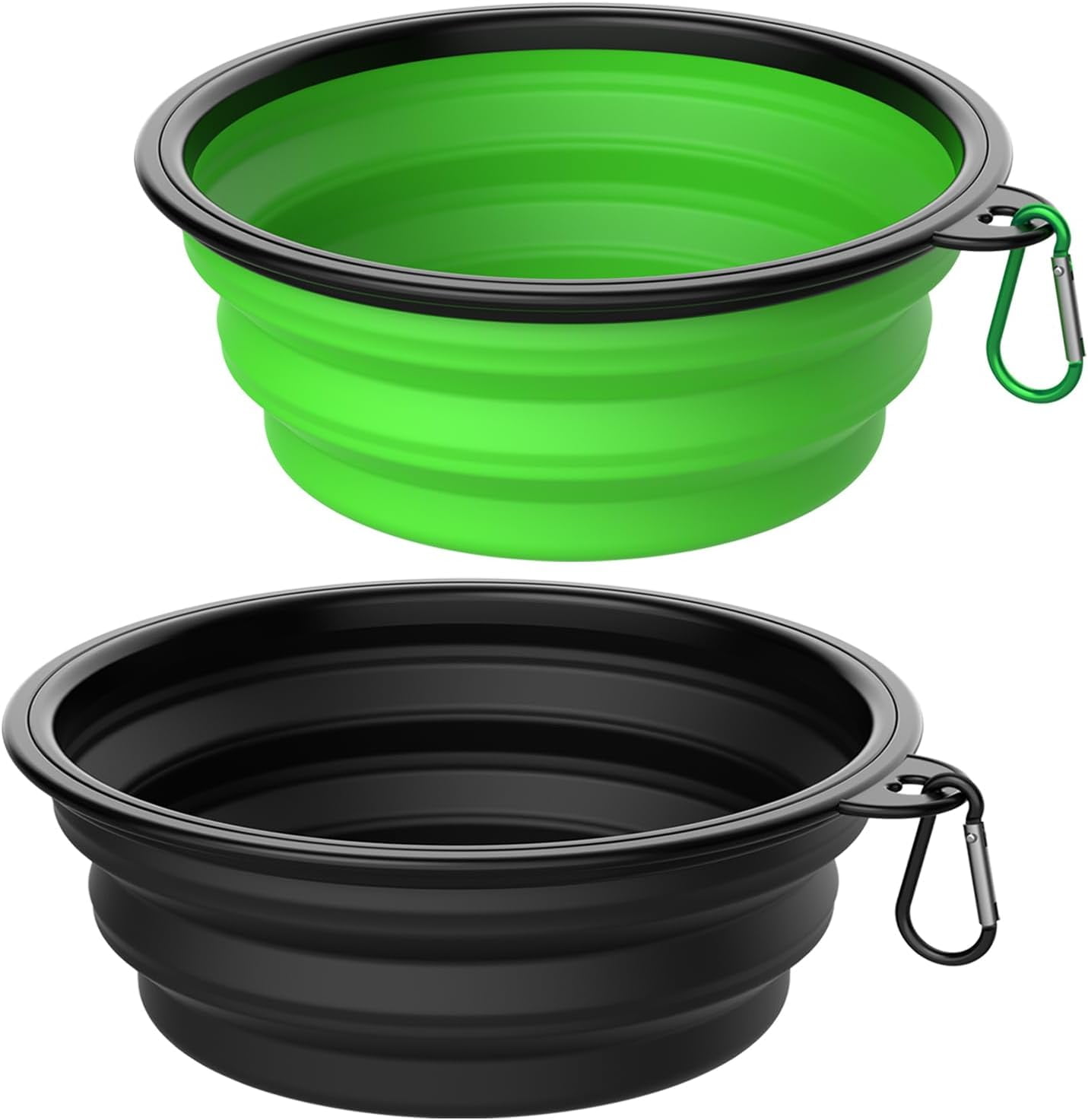 Collapsible Dog Bowls [5 Pack] 13 oz, Travel Dog Bowls, Pet Bowl ...